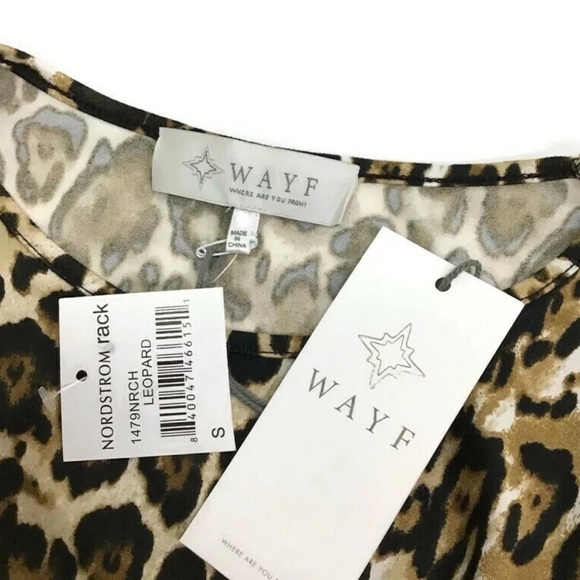 Wayf | Tops | Nwt Wayf Leopard Pring Long Sleeve Crop Top Size S | Poshmark